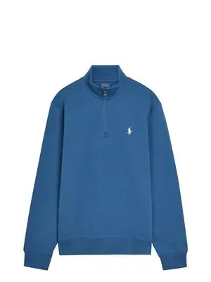 Polo Ralph Lauren Cotton-blend Half-zip Sweatshirt - Blue