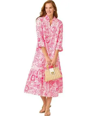 LILLY PULITZER Alora Maxi Dress - Cherry Blossom Pink Fleur De Lilly