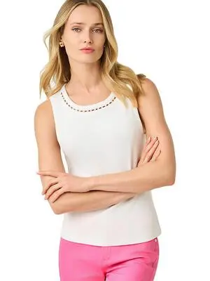 LILLY PULITZER Vanna Knit Top - Resort White