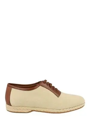 FERRAGAMO Bosco Canvas Dress Sneakers - Bone