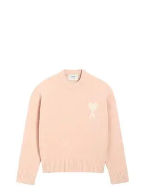 Ami De Coeur Logo Crewneck Sweatshirt - Pink