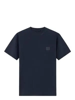 Stone Island Logo Patch Cotton T-shirt - Dark Navy Blue