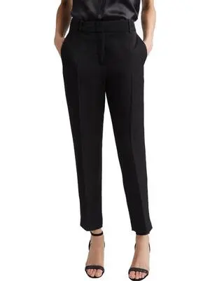 Eleventy Straight-leg Tuxedo Trousers - Black