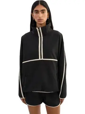 LAMARQUE WESLEE Half-Zip Pullover Jacket Black