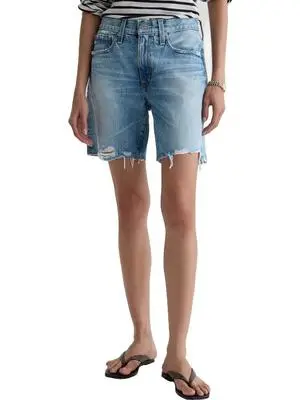 Ag Mid-thigh Denim Cutoff Shorts - Sierra Meadow