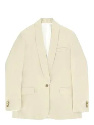 FORTELA Classic Navajo Crochet Blazer - Beige