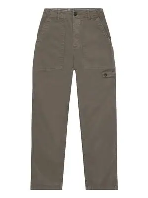 FORTELA Military Style Vintage Trousers - Leather
