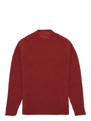 FORTELA Merino Wool Crewneck Sweater - Red