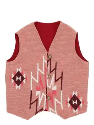 FORTELA Navajo Wool Blend Vest Multicolor