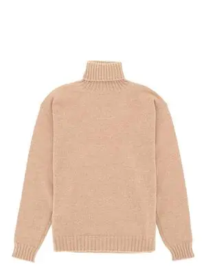 FORTELA Wool Turtleneck Sweater - Beige