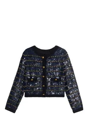 FORTELA Divine Pailettes Jacket - Blue