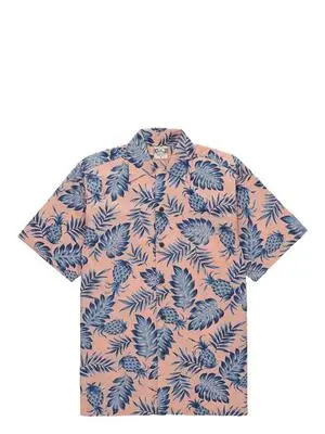 FORTELA Pineapple Print Shirt - Coral