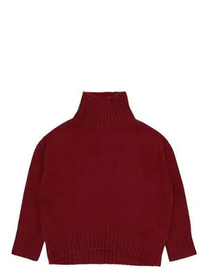 FORTELA High Neck Cashmere Sweater - Burgundy