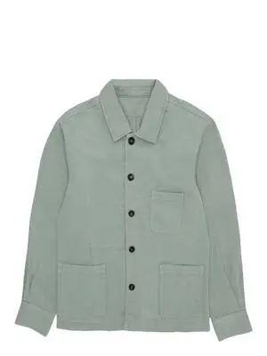 FORTELA Seneca Cotton Overshirt Aqua Green