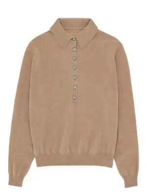 FORTELA Amelia Cashmere Polo - Beige