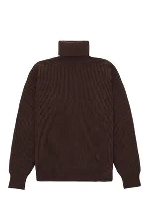 FORTELA Brighton High Neck Jumper - Dark Brown