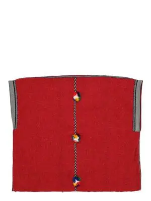 FORTELA Cotton Poncho - Red