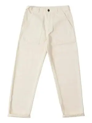 FORTELA Military Style Cotton Trousers - White