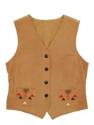 FORTELA Chamois Leather Vest - Camel