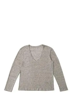 FORTELA Long Sleeve Linen T-Shirt