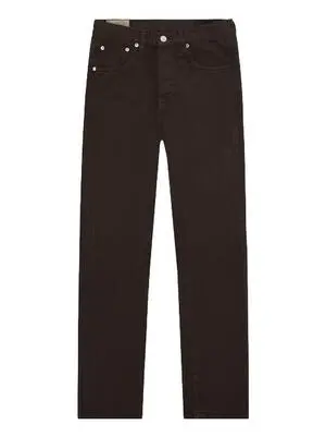 FORTELA Five-pocket High-waist Trousers - Dark Brown