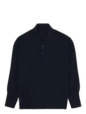 FORTELA Kenneth Cashmere Polo Blue