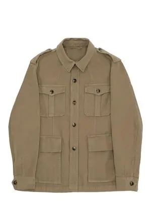 FORTELA Owen Military Safari Jacket - Light Brown