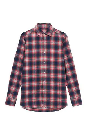 FORTELA Check Flannel Shirt - Red