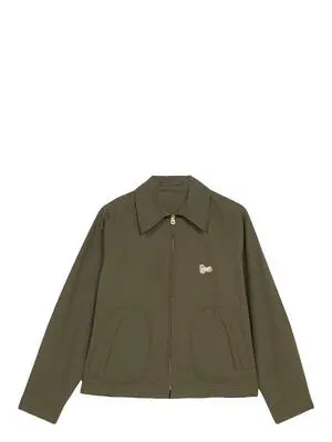 FORTELA Cotton Bomber Jacket - Green