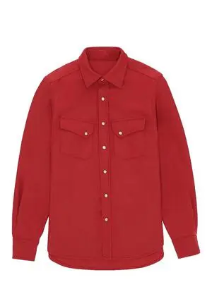 FORTELA Pasadena Western Flannel Shirt - Red