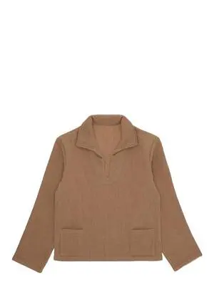 FORTELA Franco Virgin Wool V-Neck Sweater Camel