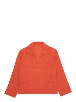 FORTELA Franco Virgin Wool V-neck Sweater - Orange