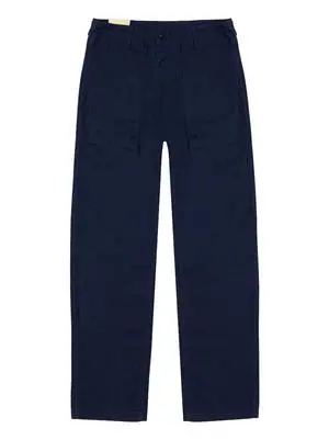 FORTELA Cotton Military Style Trousers - Blue