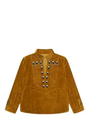 FORTELA Studded Velvet Shirt