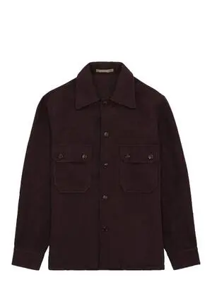 FORTELA Wool Overshirt - Burgundy