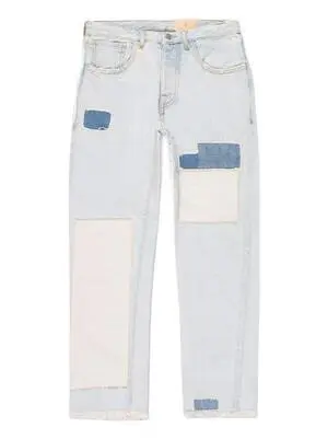 FORTELA 965 John Regular Fit Patchwork Denim Pants - Stone Wash