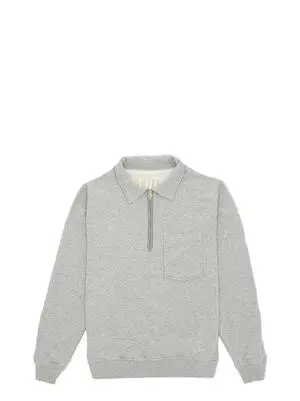 FORTELA Cotton Zip-up Sweatshirt - Grey