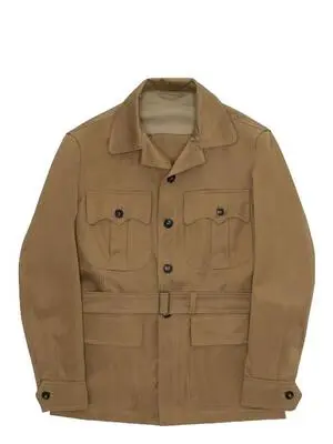 FORTELA Clint Safari Jacket - Brown