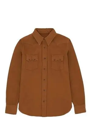 FORTELA Toledo Texan Shirt - Dark Brown