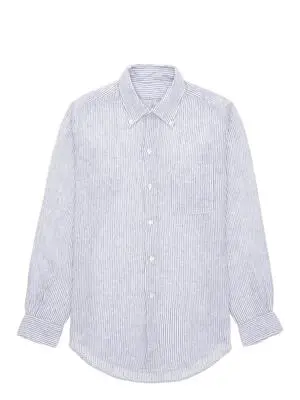 FORTELA King Linen Shirt - Blue