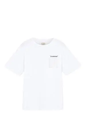 FORTELA Fifties Style Pocket T-shirt - White