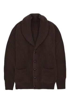 FORTELA Cashmere Cardigan Dark Brown