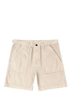 FORTELA Military Inspired Bermuda Shorts - Ecru