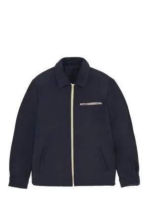 FORTELA Superfine Wool Zip-Up Jacket