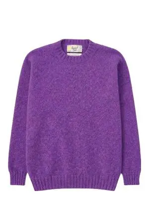 FORTELA Shetland Crew Neck Sweater - Violet