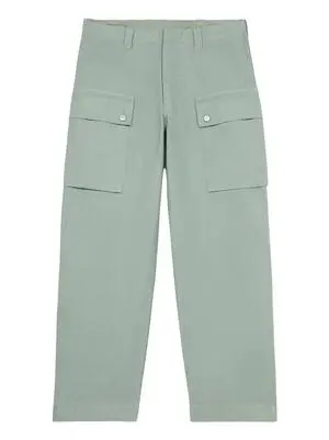 FORTELA Mott Cargo Cotton Trousers Aqua Green