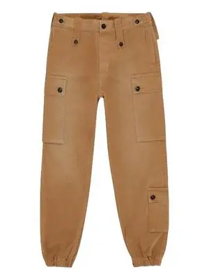 FORTELA Jodit Cargo Cotton Trousers - Leather