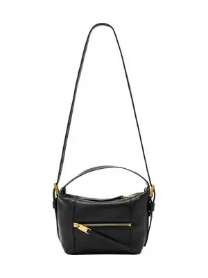 ALLSAINTS Mini Leather Crossbody Bag - Black