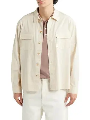 FRAME Double Pocket Overshirt - Light Beige