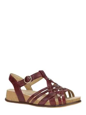 Dansko Slingback Platform Wedge Sandals - Plum